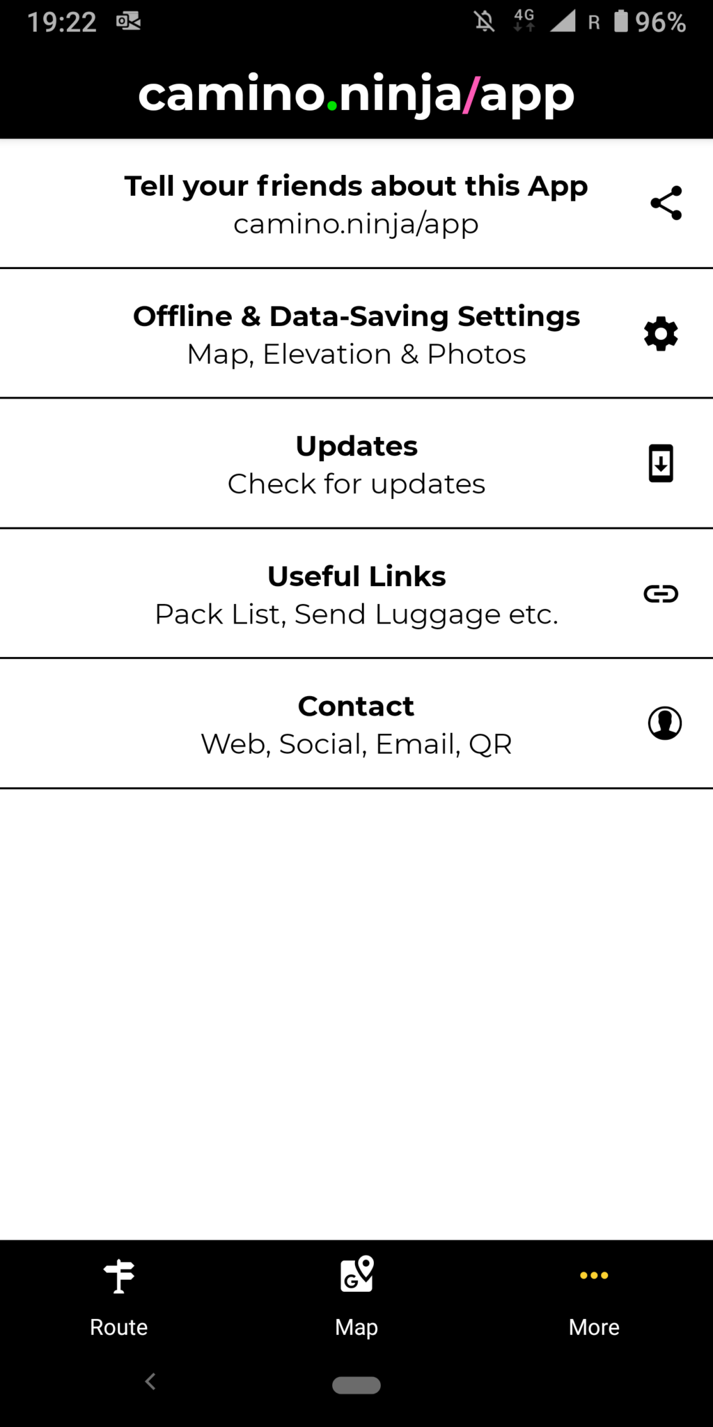 camino.ninja – silent, invisible & ultralight backpacking